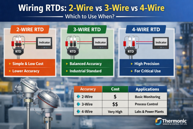 Wiring RTDs: 2-Wire vs 3-Wire vs 4-Wire - Which to Use When